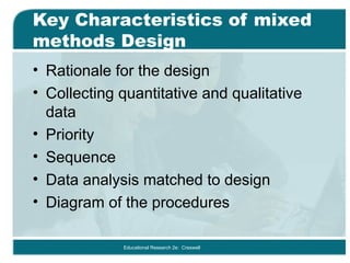 Applied Introduction to Mixed Methods Design | PPT