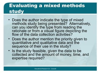 Applied Introduction to Mixed Methods Design | PPT