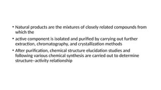 Pharmacology for Natural Product Drug Discovery | PPT