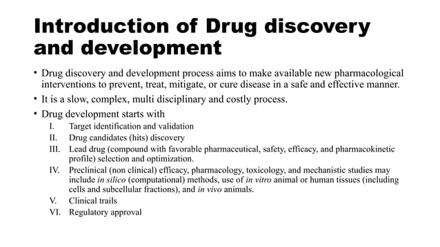 Pharmacology for Natural Product Drug Discovery | PPT
