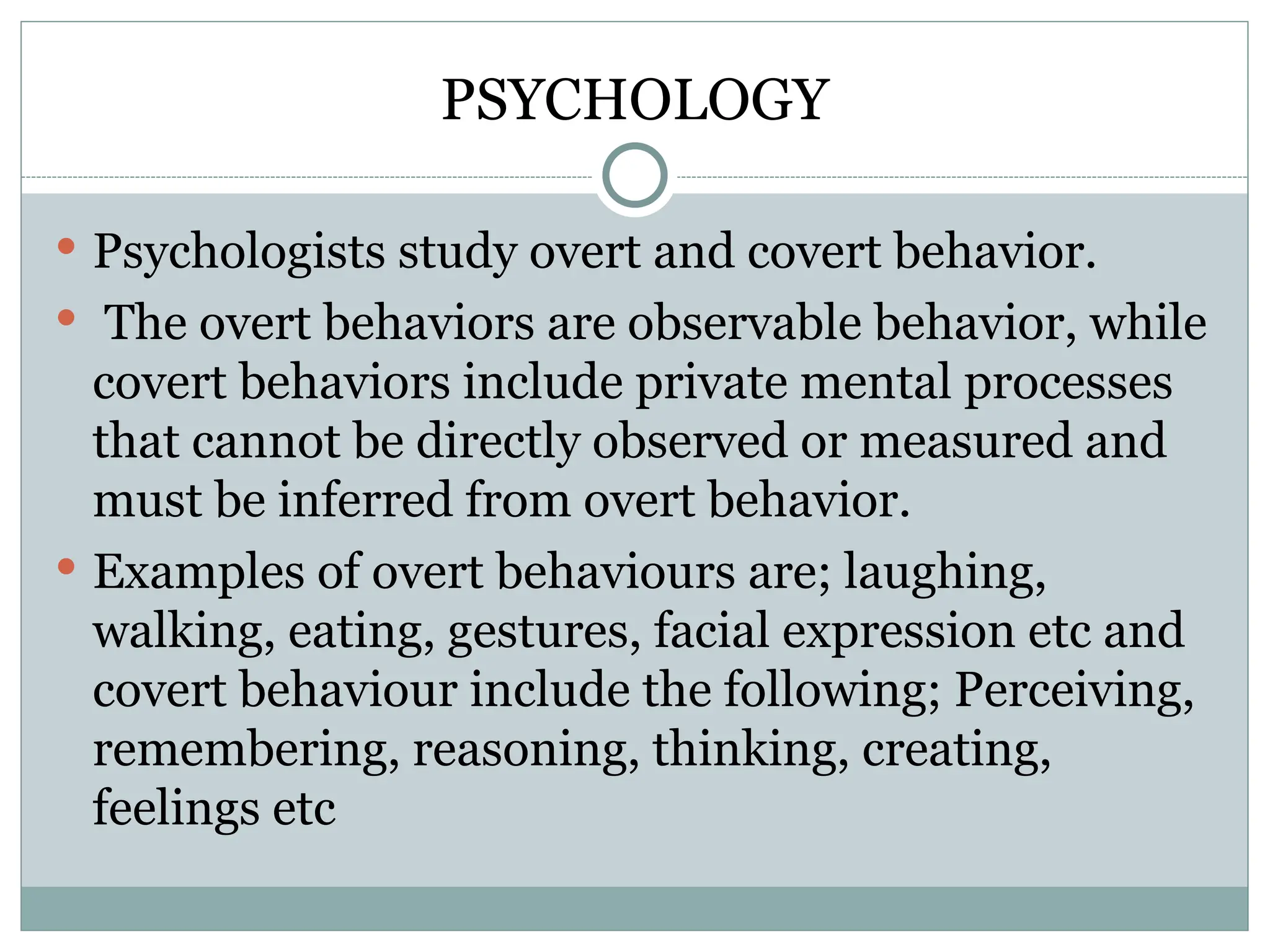 PRESENTATION ON INTRODUCTION TO PSYCHOLOGY--.ppt