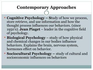 PRESENTATION ON INTRODUCTION TO PSYCHOLOGY--.ppt