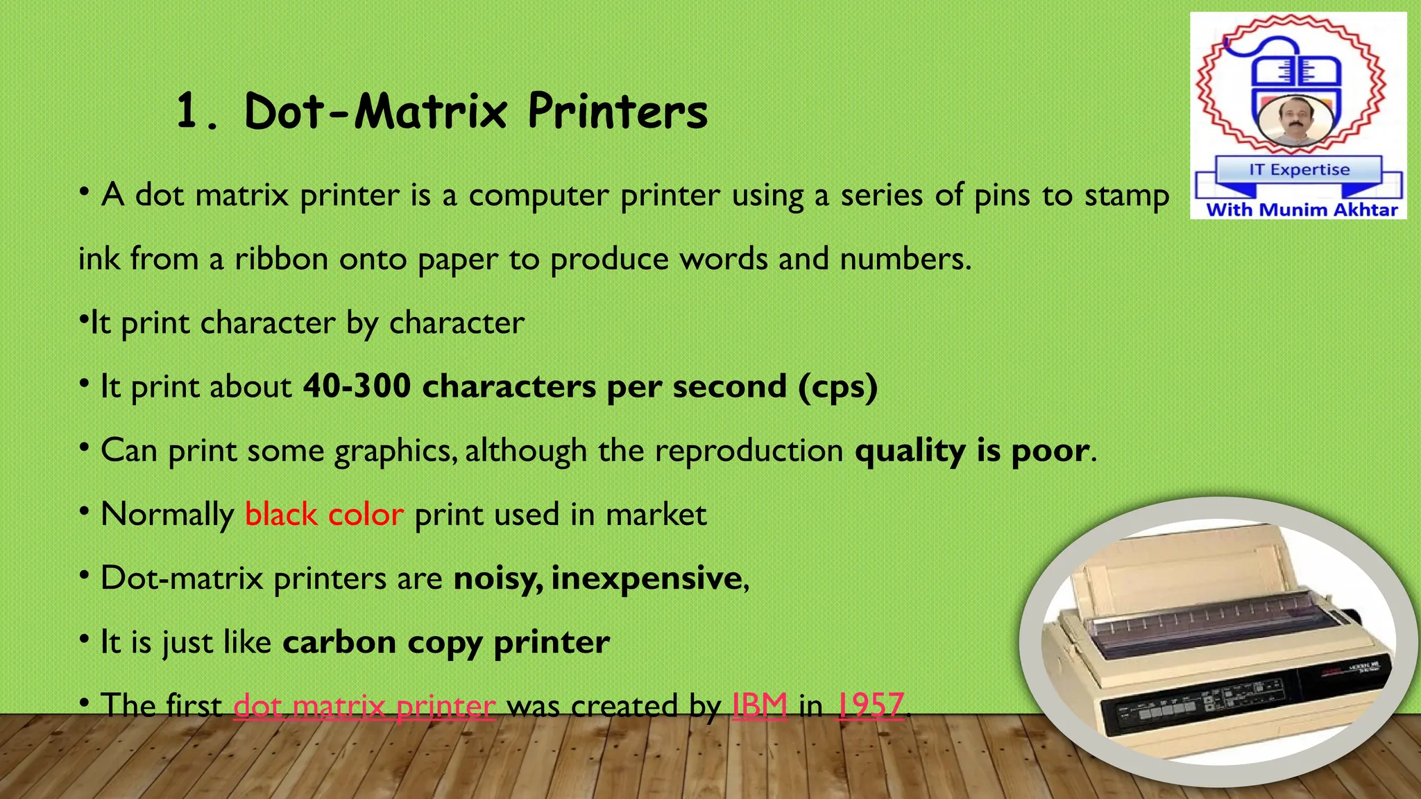 printer lecure notes on how printer works and its application ptx | PPT