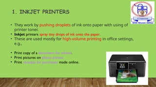 printer lecure notes on how printer works and its application ptx | PPT