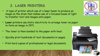 printer lecure notes on how printer works and its application ptx | PPT