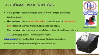 printer lecure notes on how printer works and its application ptx | PPTX