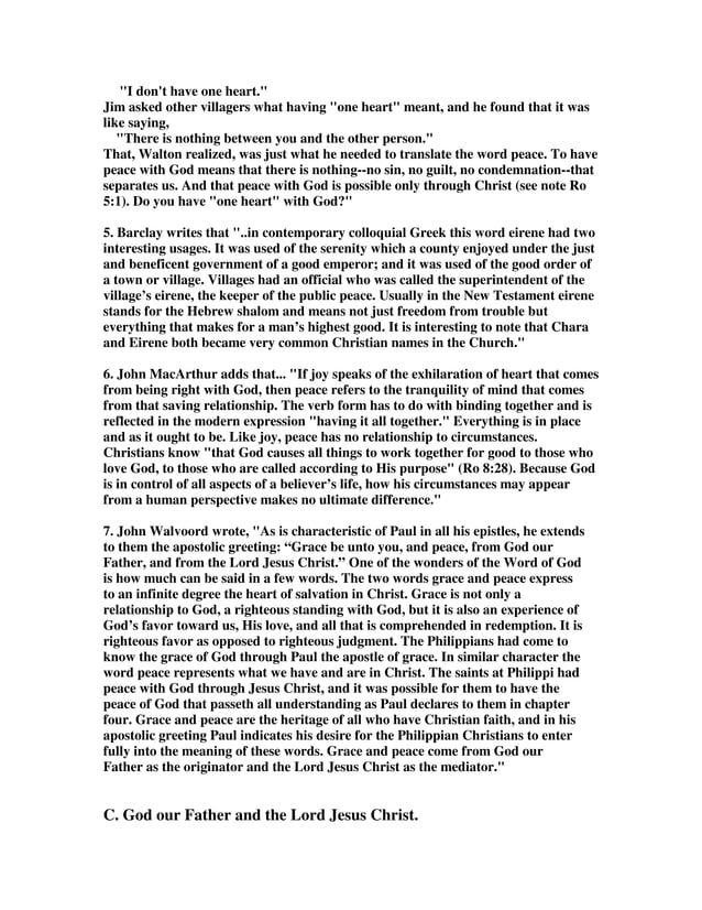 PHILIPPIANS 1 COMMENTARY | PDF | Christianity | Religion & Spirituality