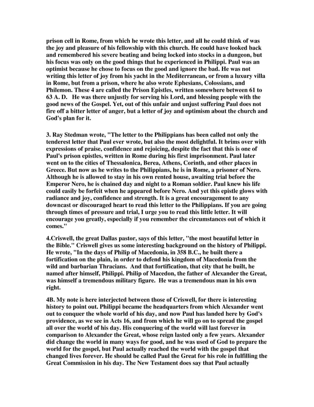 PHILIPPIANS 1 COMMENTARY | PDF | Christianity | Religion & Spirituality