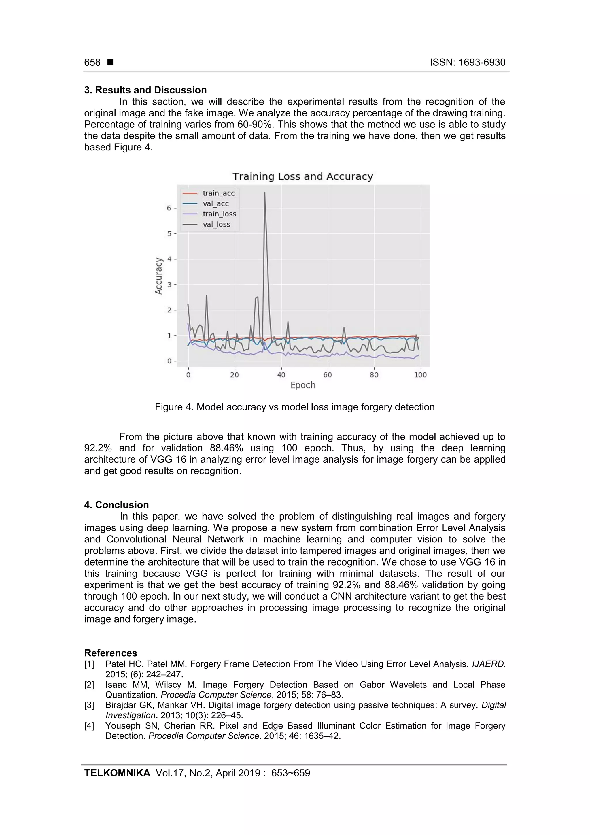 Image Forgery Detection Using Error Level Analysis And Deep Learning Pdf Free Download 