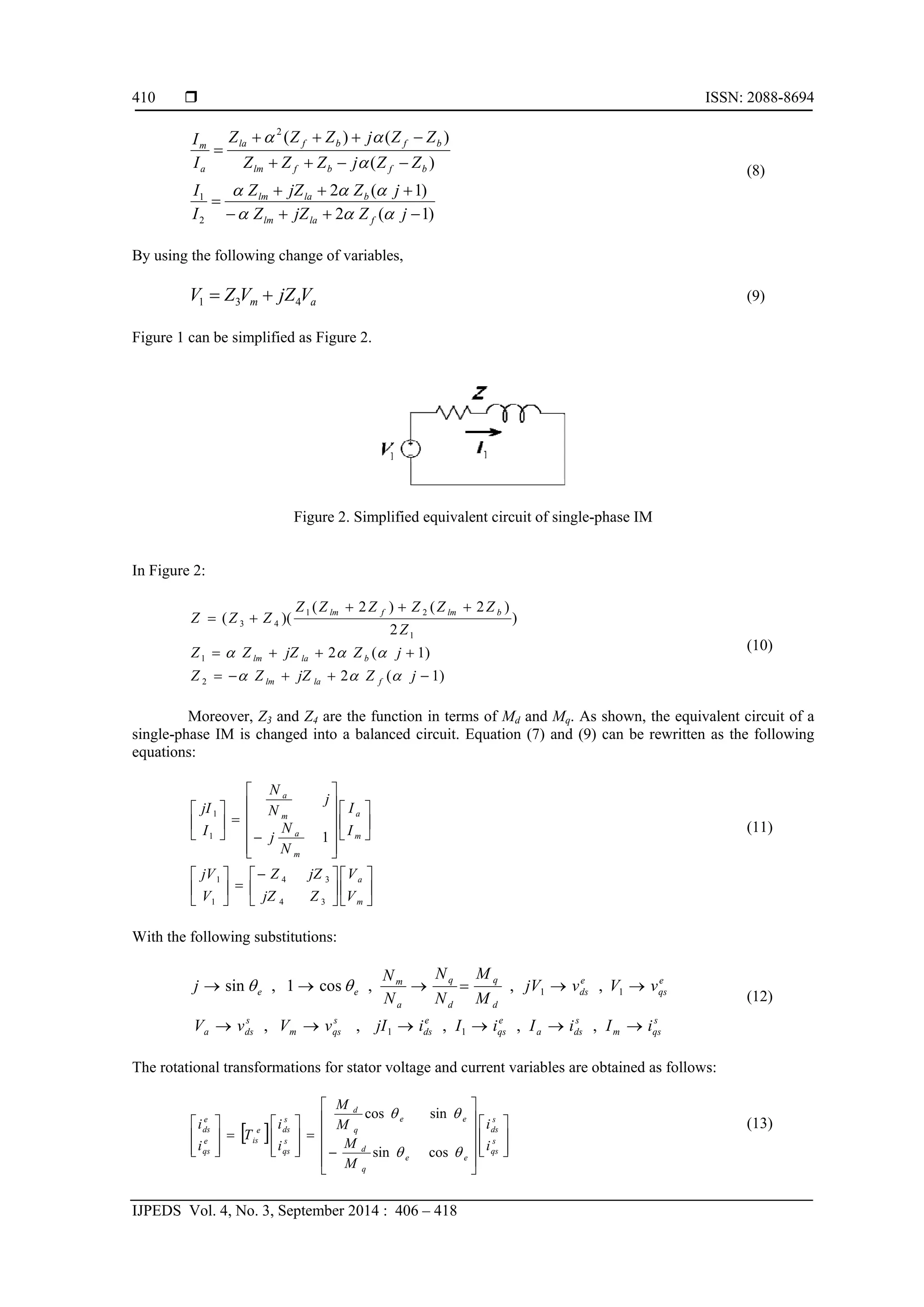 Speed Sensorless Vector Control Of Unbalanced Three Phase Induction