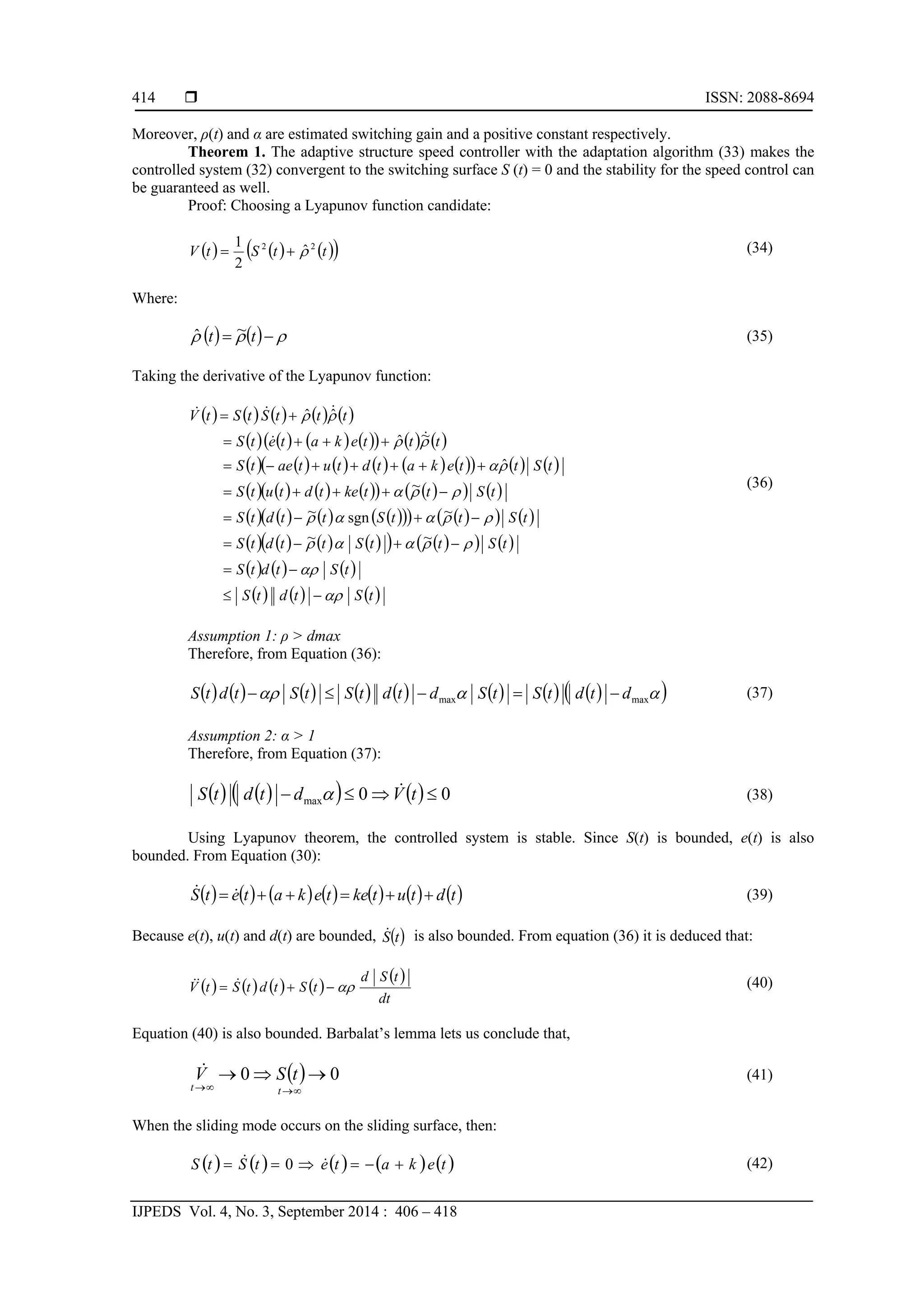 Speed Sensorless Vector Control Of Unbalanced Three Phase Induction