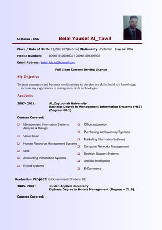 Belal Al Tawil CV | DOC
