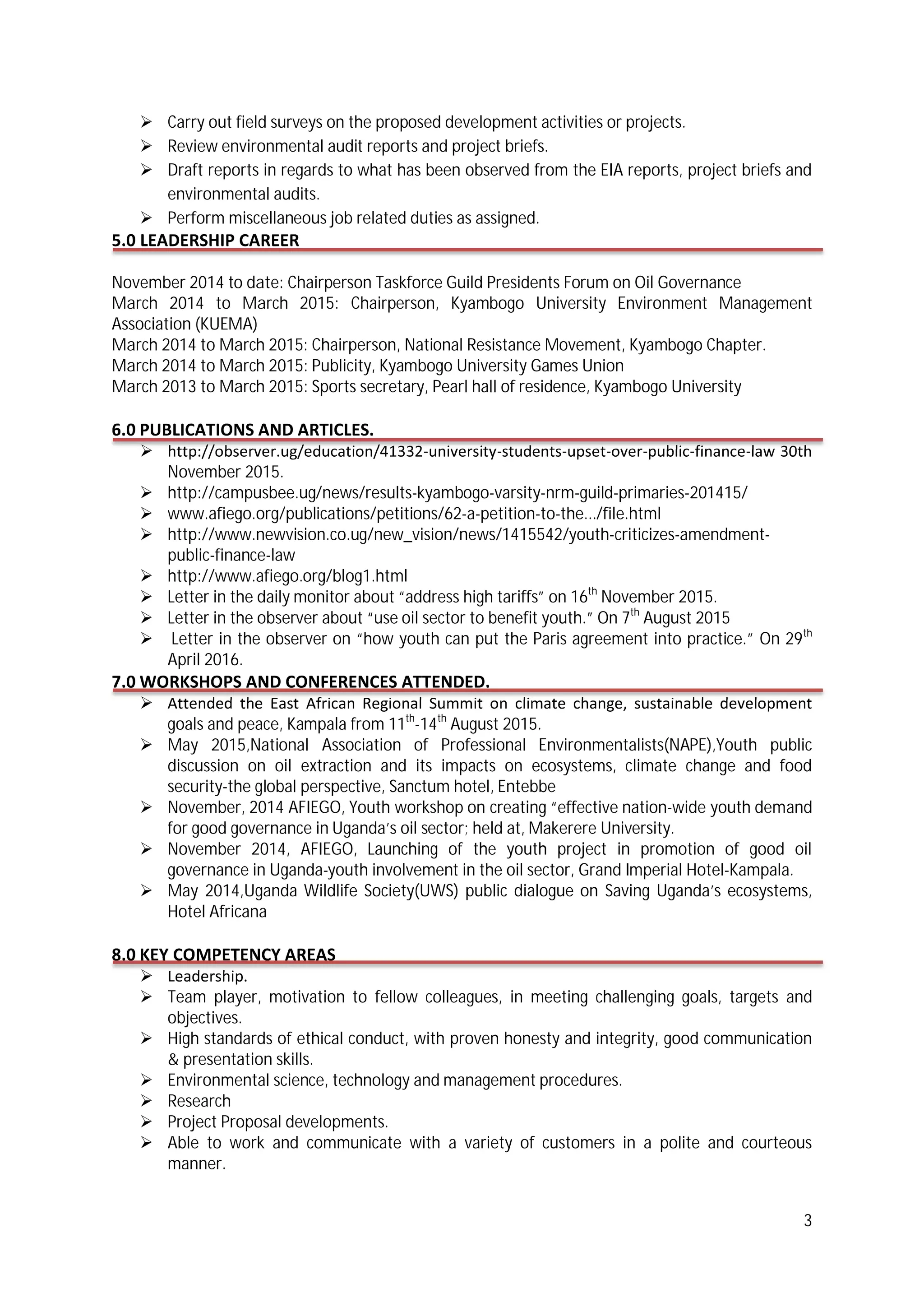 ASADHU SSEBYOTO RESUME | PDF