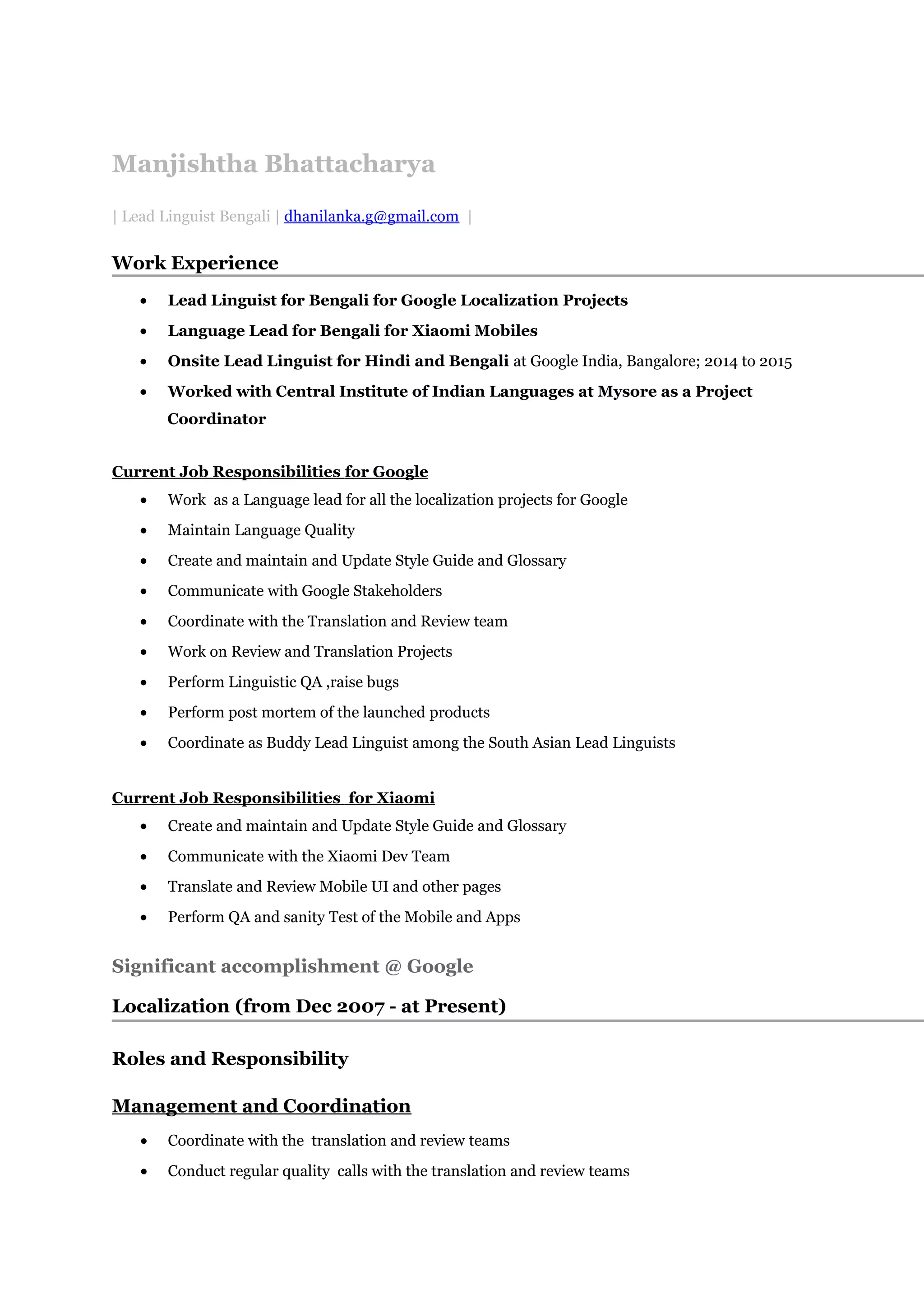 Manjistha Bhattacharya Resume_2016 | DOC