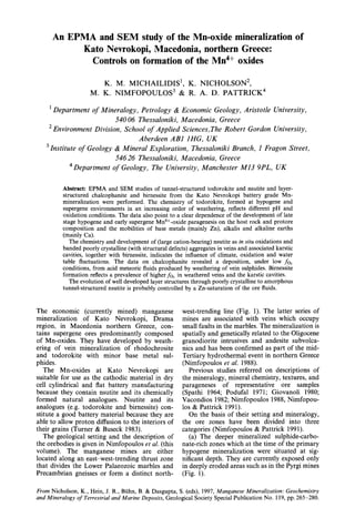 An_EPMA_and_SEM_study_of_the_Mn-oxide_mi | PDF | Chemistry | Science
