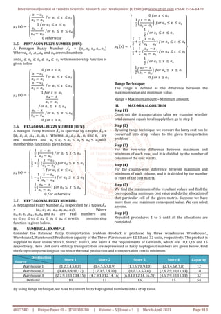Heptagonal Fuzzy Numbers by Max Min Method | PDF