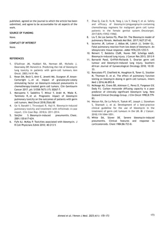 Bleomycin Pulmonary Toxicity in Patients with Germ Cell Tumors Treated ...