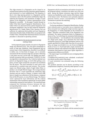A Novel Approach to Fingerprint Identification Using Gabor Filter-Bank | PDF