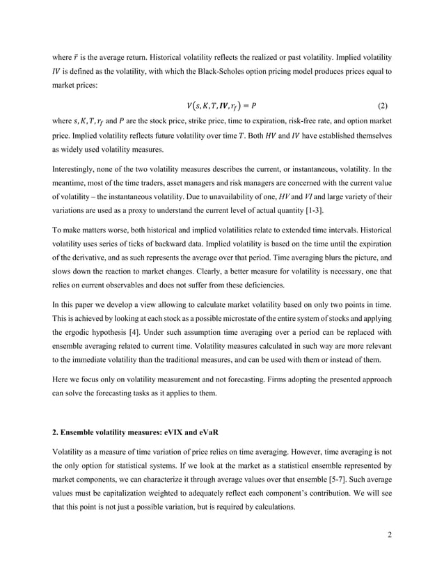Express measurement of market volatility using ergodicity concept | PDF