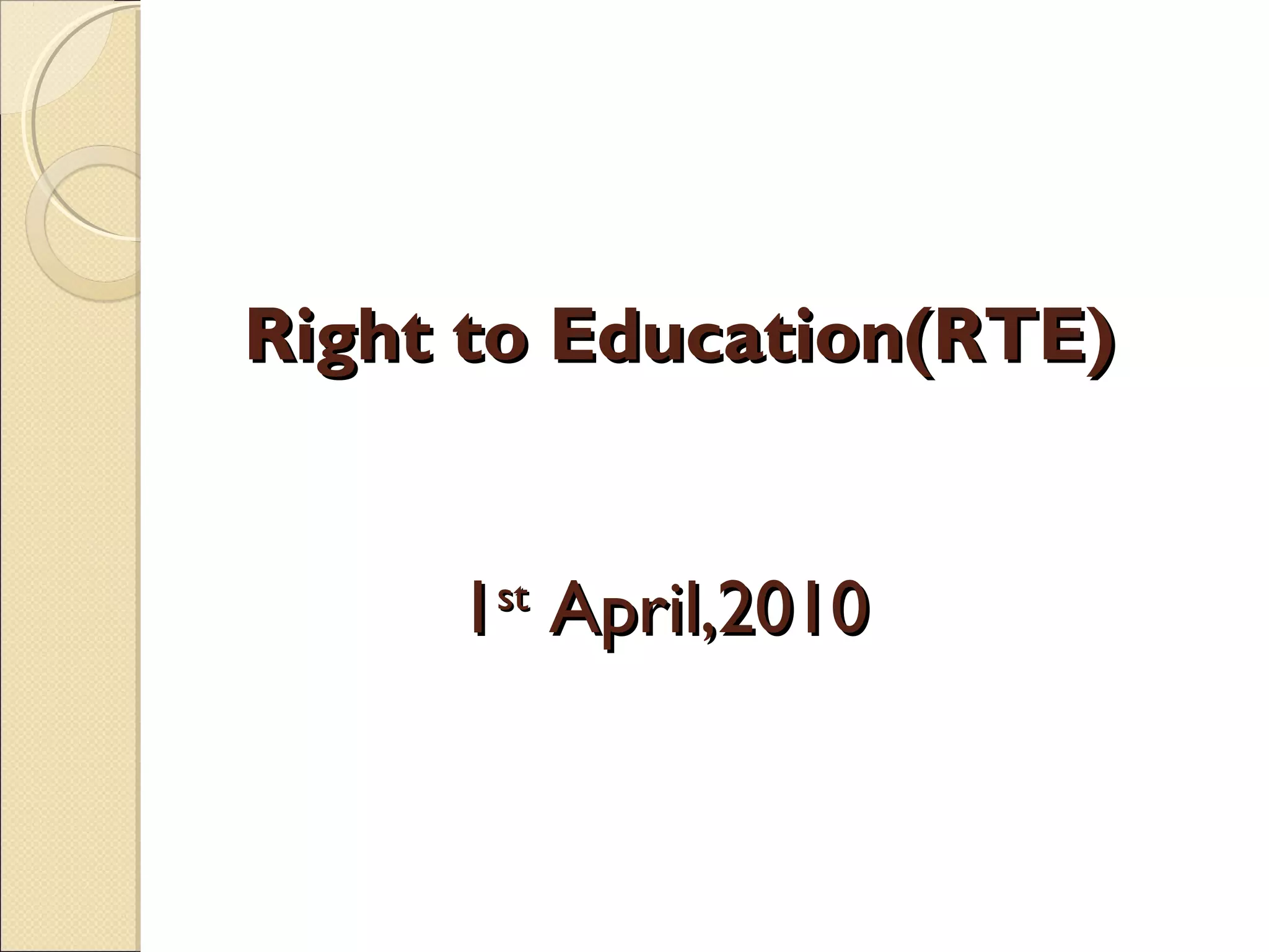 15918 right to education | PPT