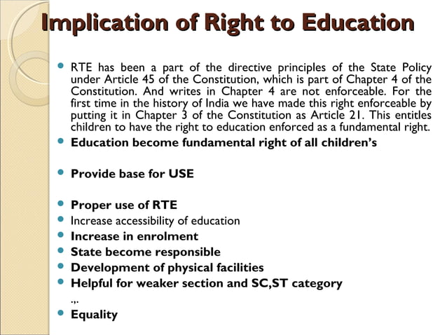 15918 right to education | PPT