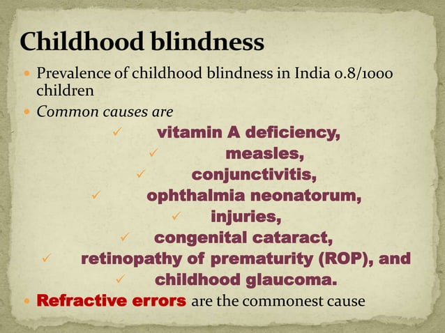 NATIONAL PROGRAMME FOR CONTROL OF BLINDNESS | PPTX