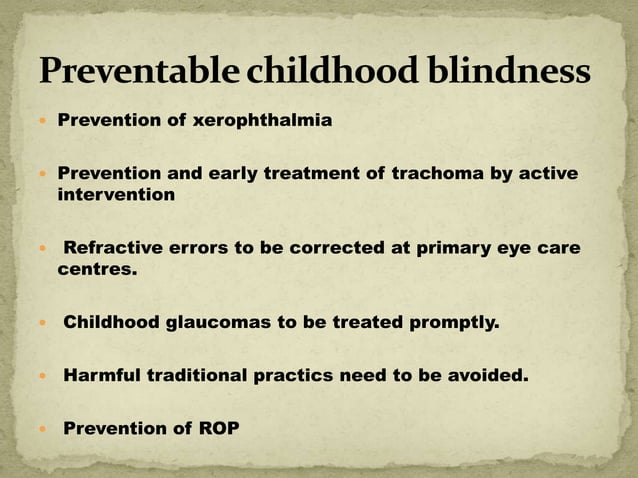 NATIONAL PROGRAMME FOR CONTROL OF BLINDNESS | PPTX
