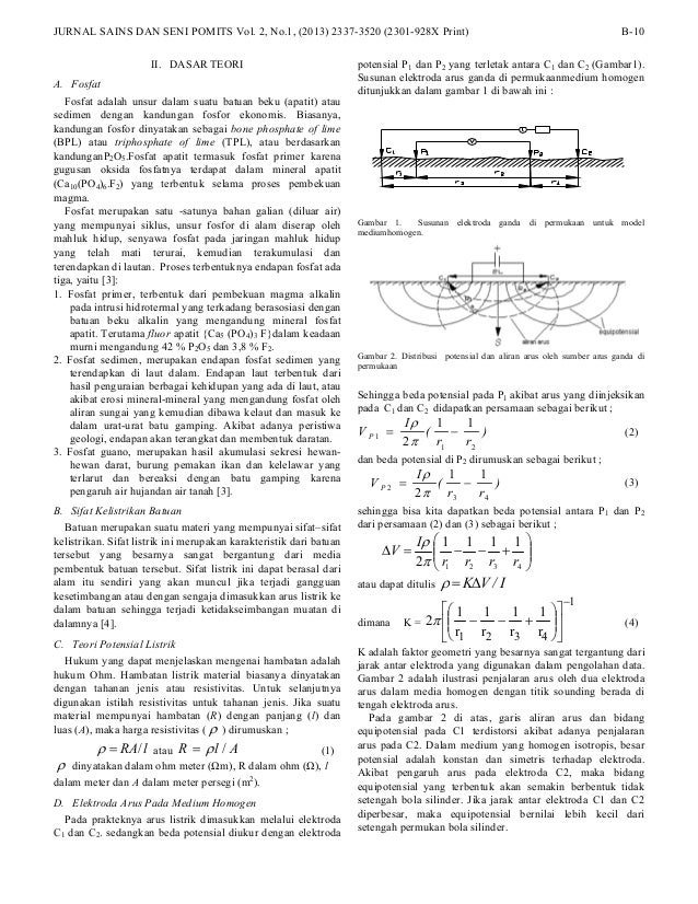 Pdf Metode Geolistrik Konfigurasi Wennerschlumberger