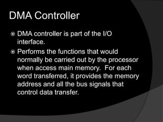 DMA Versus Polling or Interrupt Driven I/O | PPTX