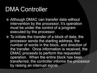 DMA Versus Polling or Interrupt Driven I/O | PPTX