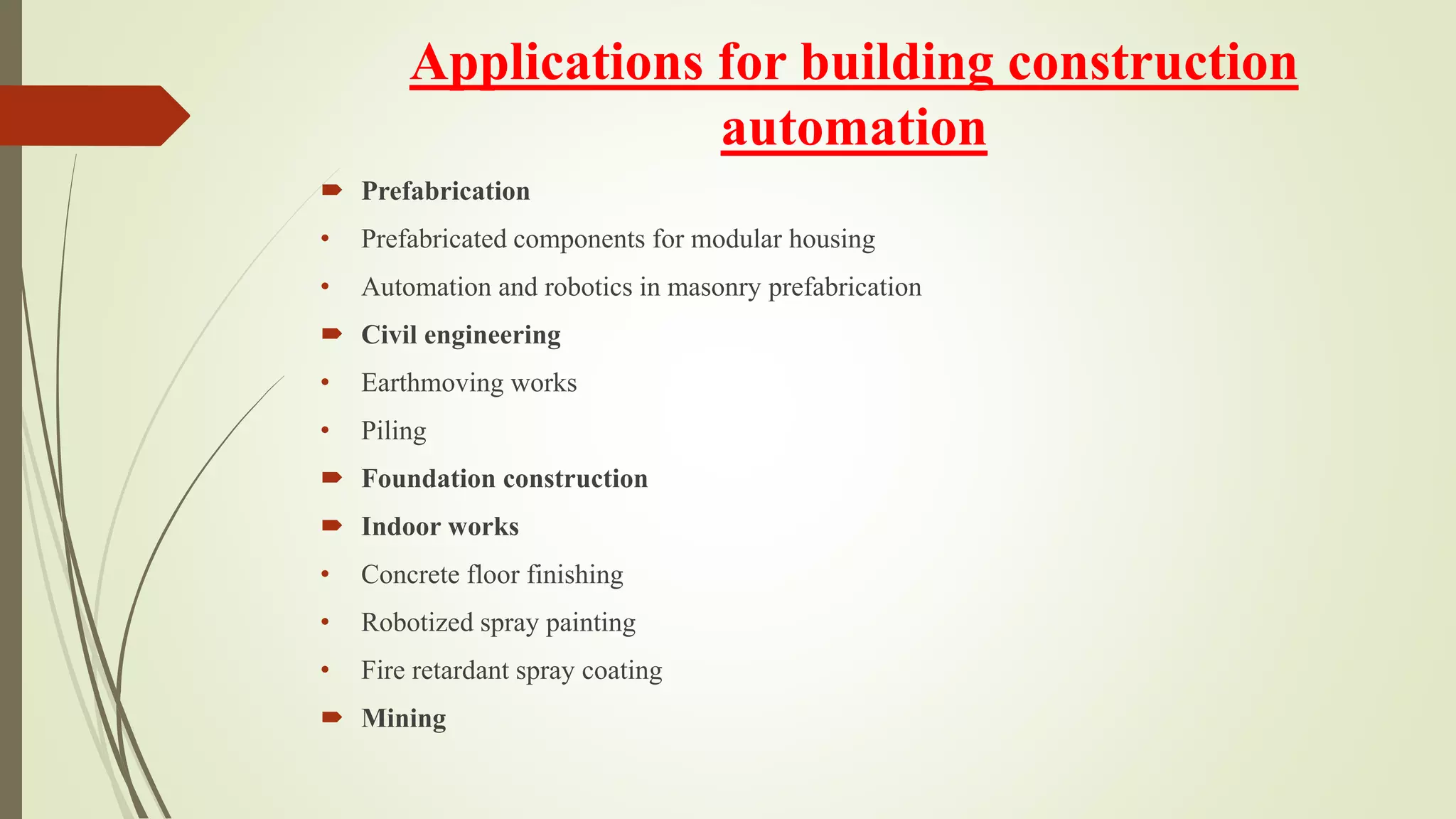 automation in construction | PPTX