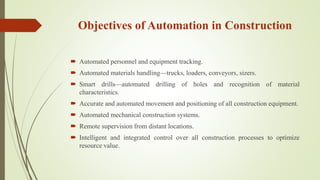 automation in construction | PPTX