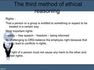 ethical reasoning | PPT