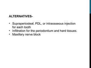 INFRA ORBITAL NERVE BLOCK Oral surgery presentation | PPTX