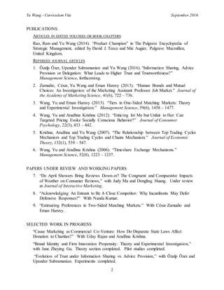 3_Full CV_Sept2016_YWang | DOCX