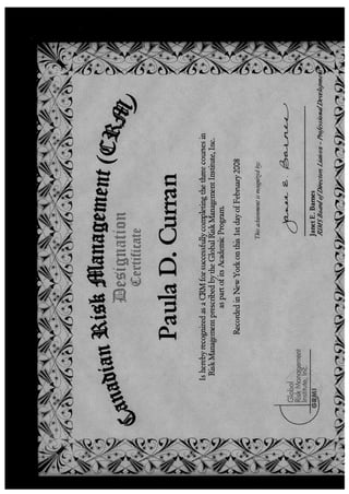 CRM Certificate | PDF