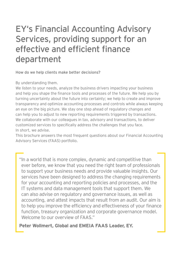 FAAS Services Brochure | PDF