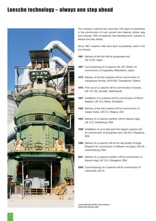 Loesche Mills for ores and mineral | PDF