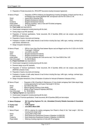 CV of Yogesh Final | DOC | Civil Engineering Industry | Industries
