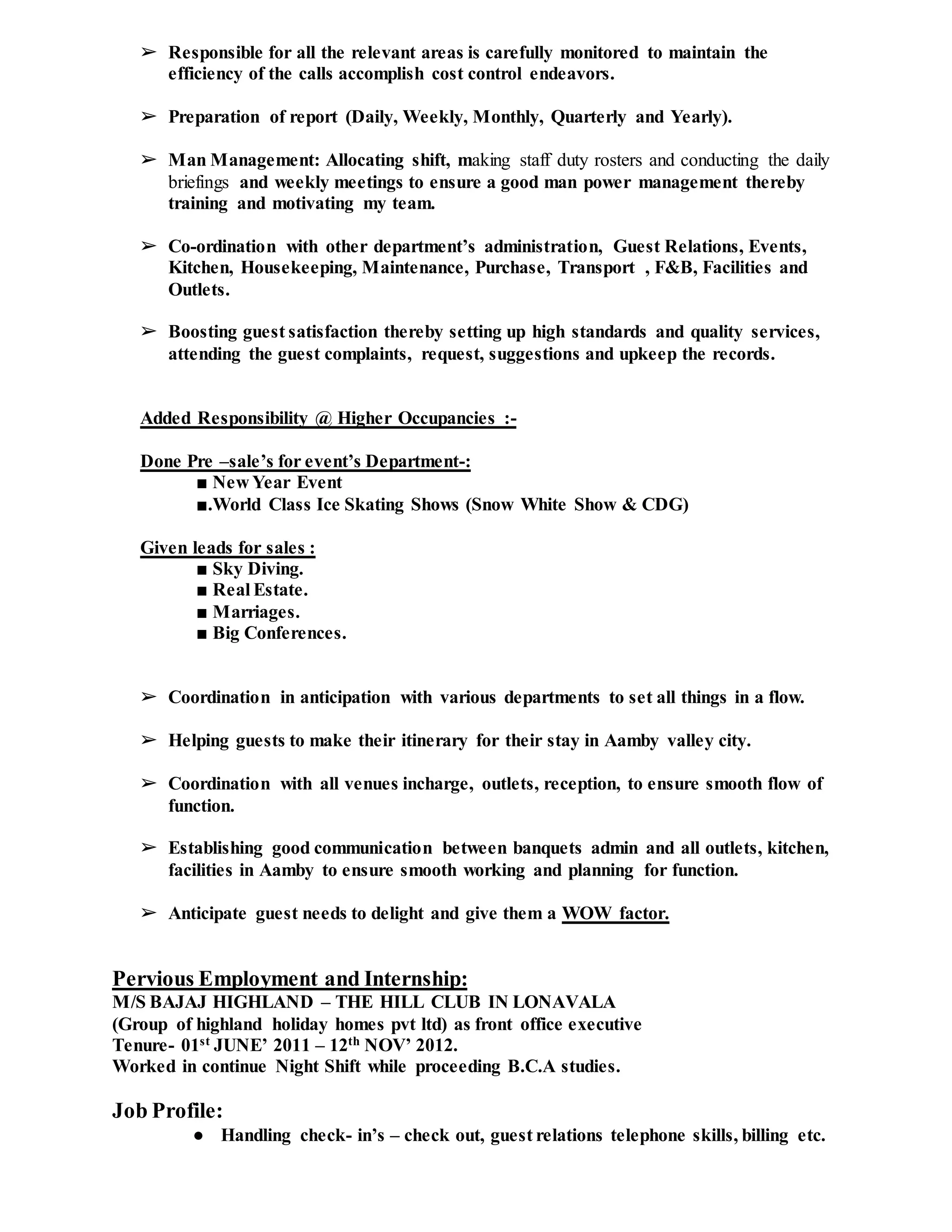 Prasad Raut Updated new C.V | DOCX | Business | Business and Finance