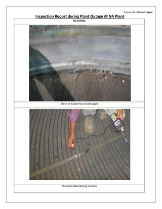 Inspection Report during Plant Outage @ NA Plant | PDF