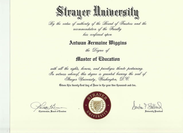 Strayer University Master of Education degree | PDF | Education