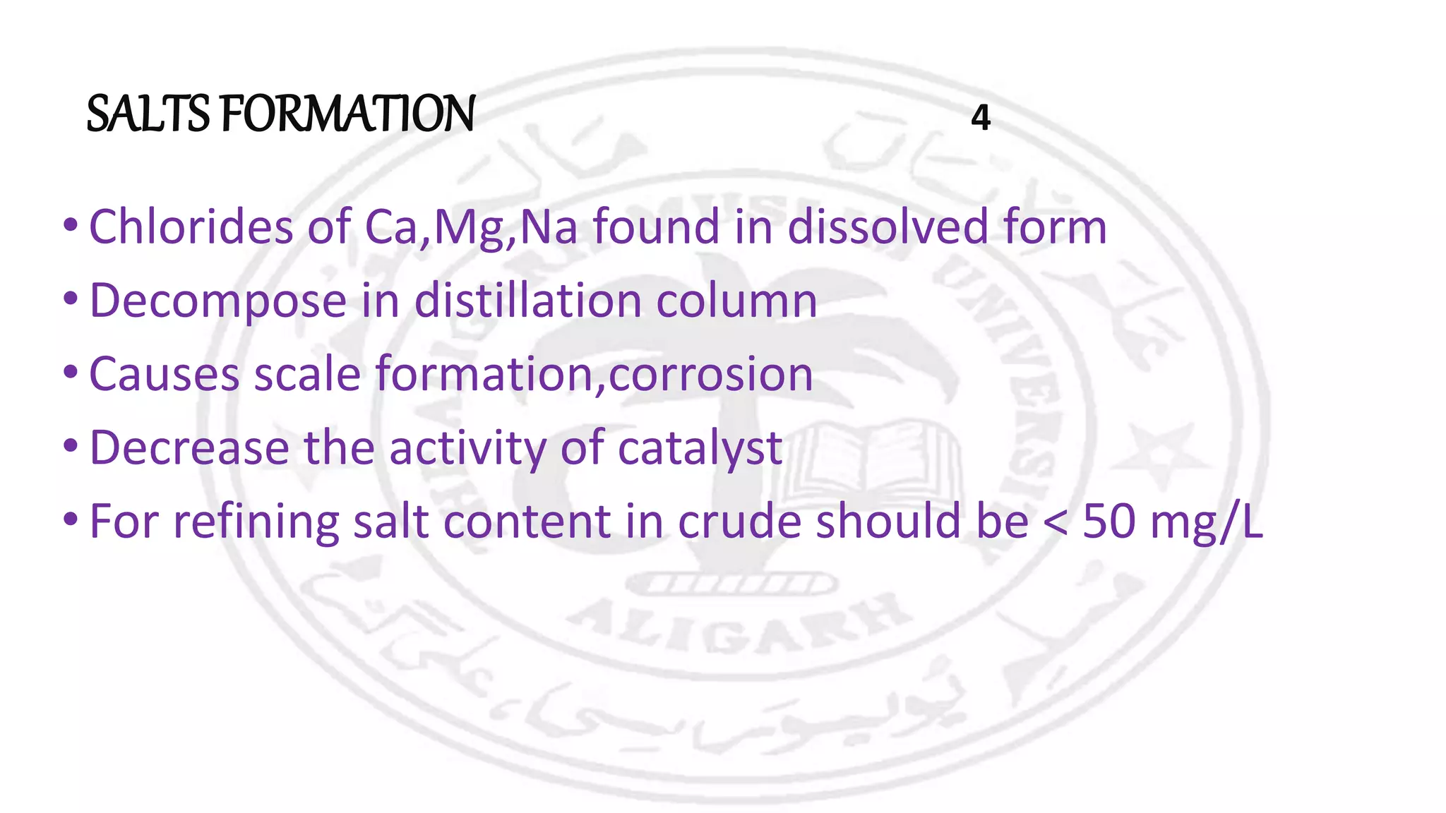 METAL IMPURITIES IN CRUDE OIL | PPTX