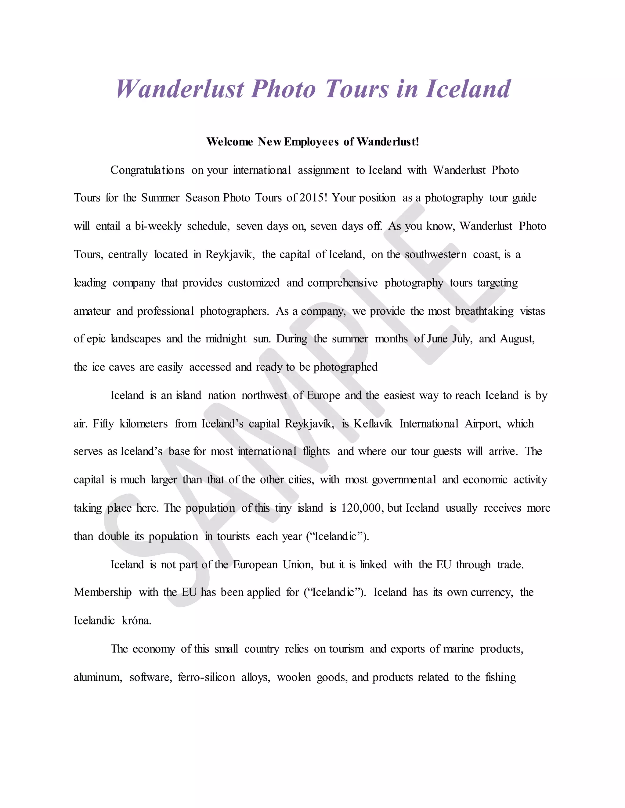 Event Planning Sample | PDF