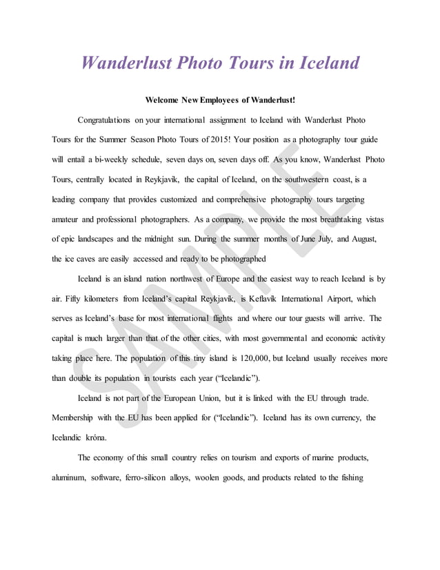 Event Planning Sample | PDF