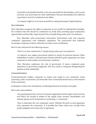 Assignment CSR and Marketing Approaches | DOCX