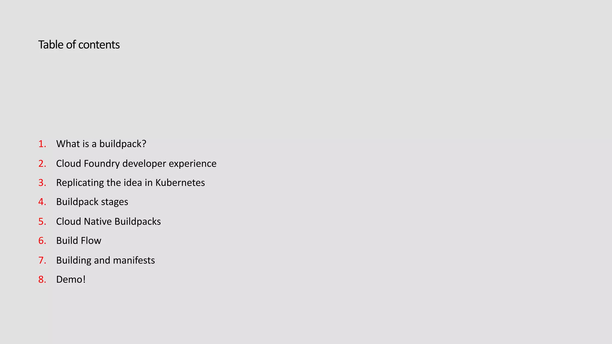 Kubernetes buildpacks - from a source code to the running OCI container ...