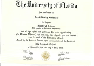 Masters Degree Certificate | PDF