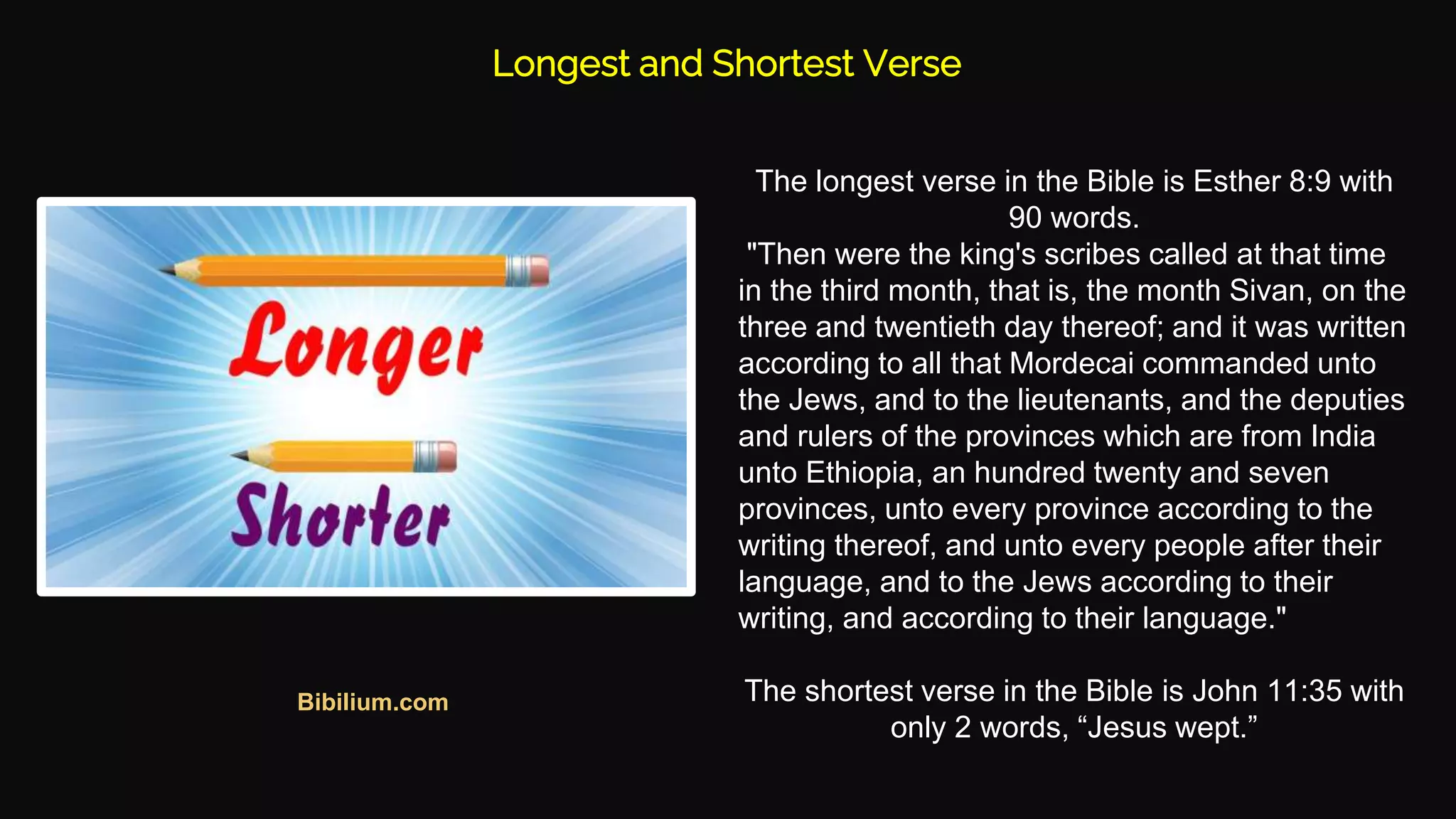 15 Amazing Facts About the Bible | PPTX
