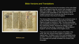 15 Amazing Facts About the Bible | PPTX